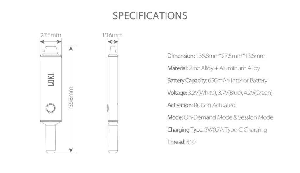Buy Yocan Loki Portable Vaporizer Online in NZ - Hivape
